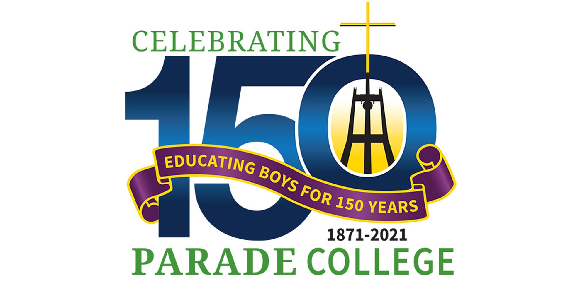 Parade College Logo Digitally Printed Parade Banners | Band Shoppe