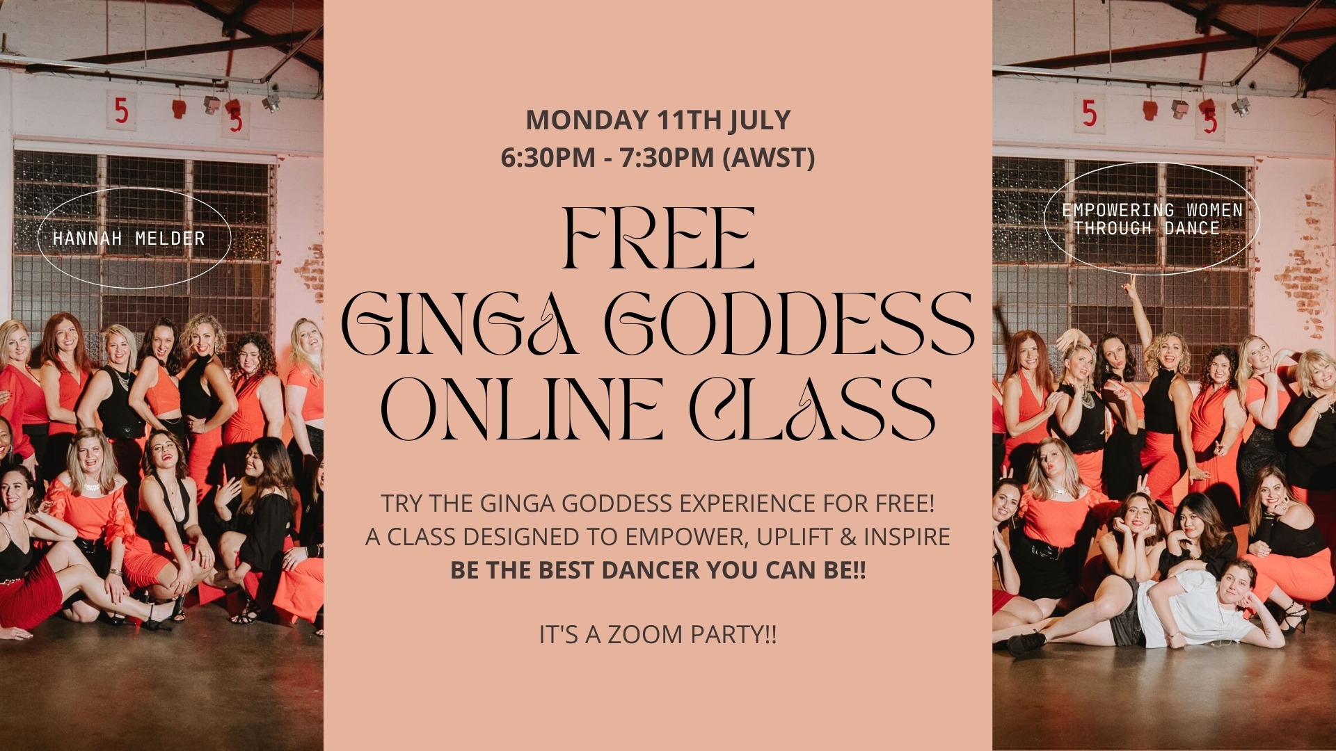 FREE Ginga Goddess Class Tickets TryBooking Australia FREE Ginga Goddess Class Tickets TryBooking Australia