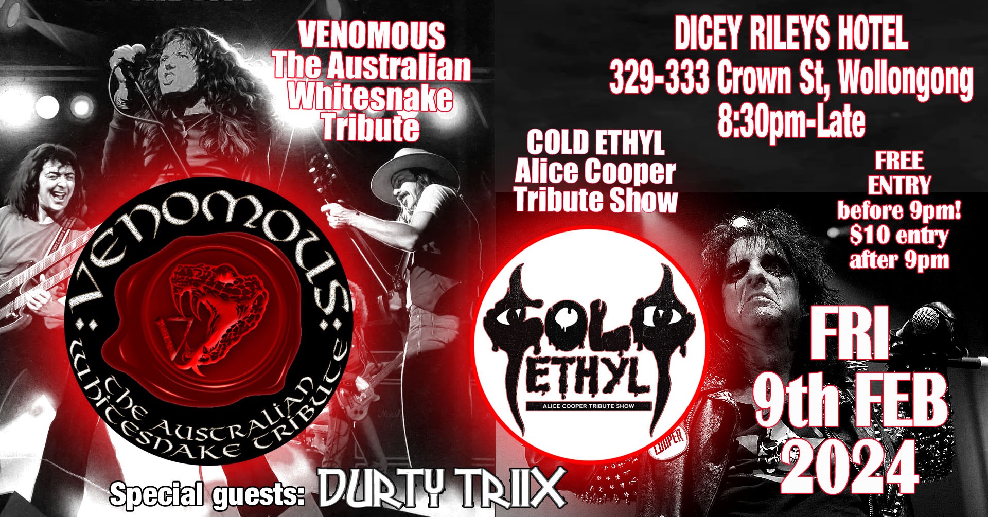 FRIDAY ROCK – Dicey Rileys Hotel