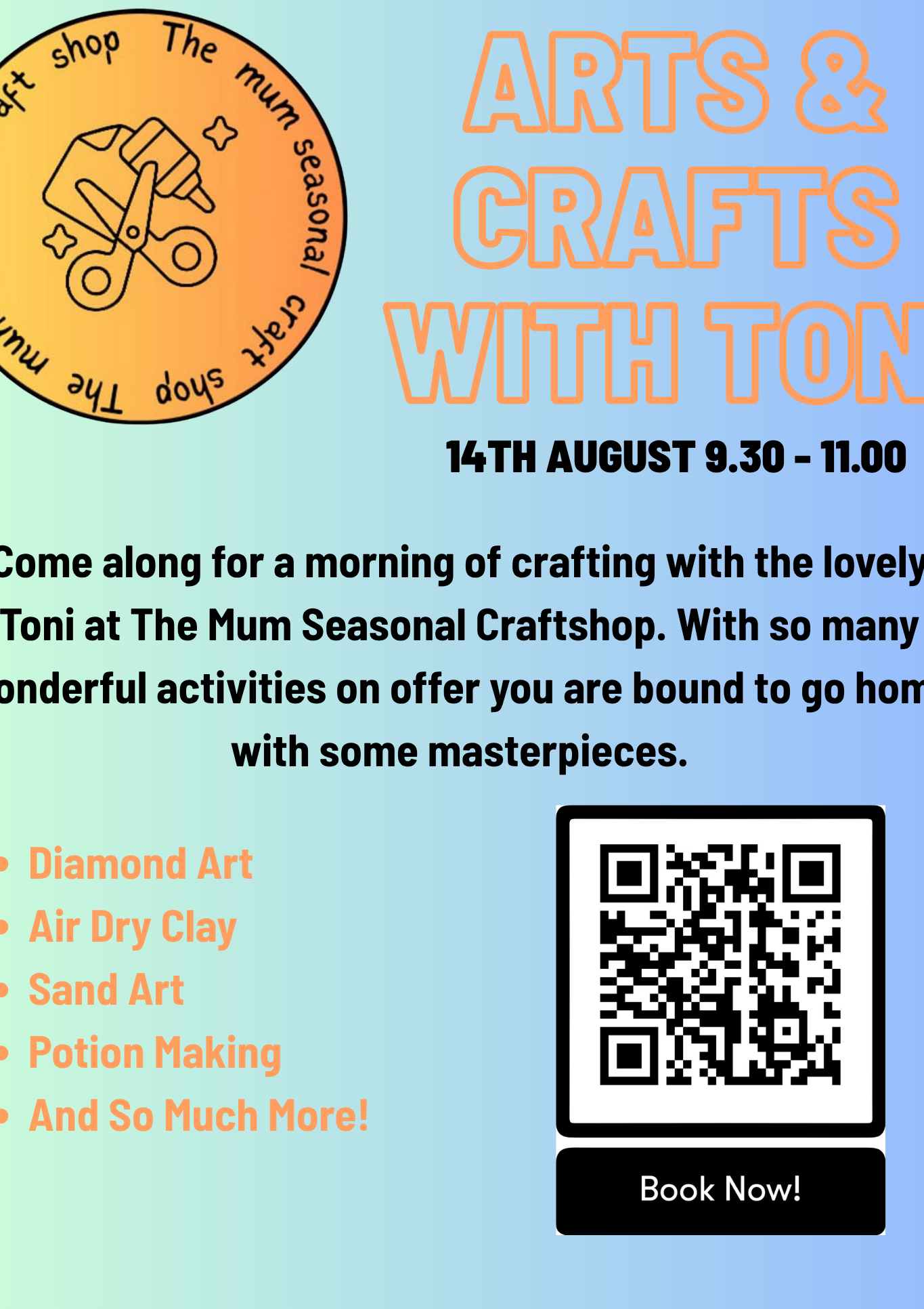 Arts & Crafts with Toni (The Mum Seasonal Craftshop) Tickets, The Link, Tadley | TryBooking ...
