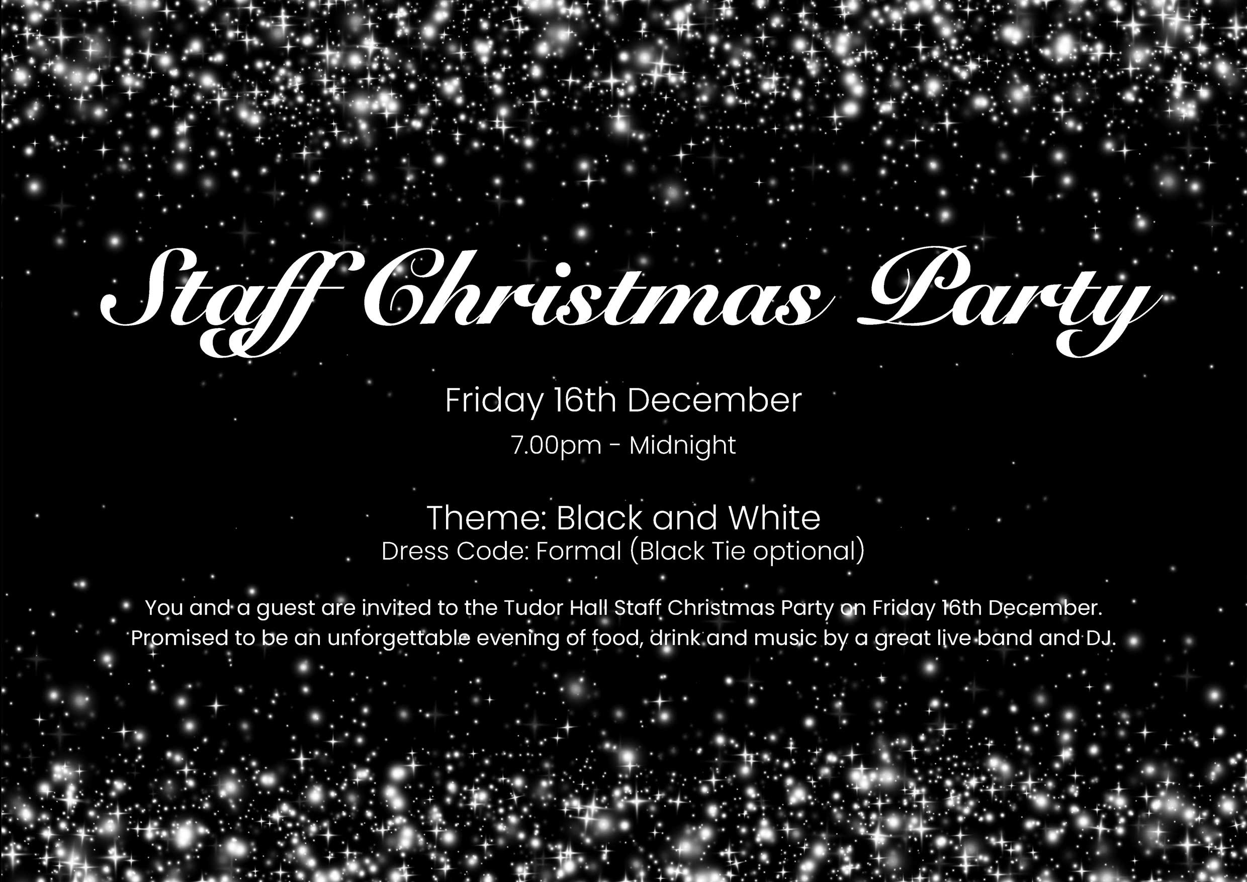 Staff Christmas Party 2022 Tickets Tudor Hall School Banbury