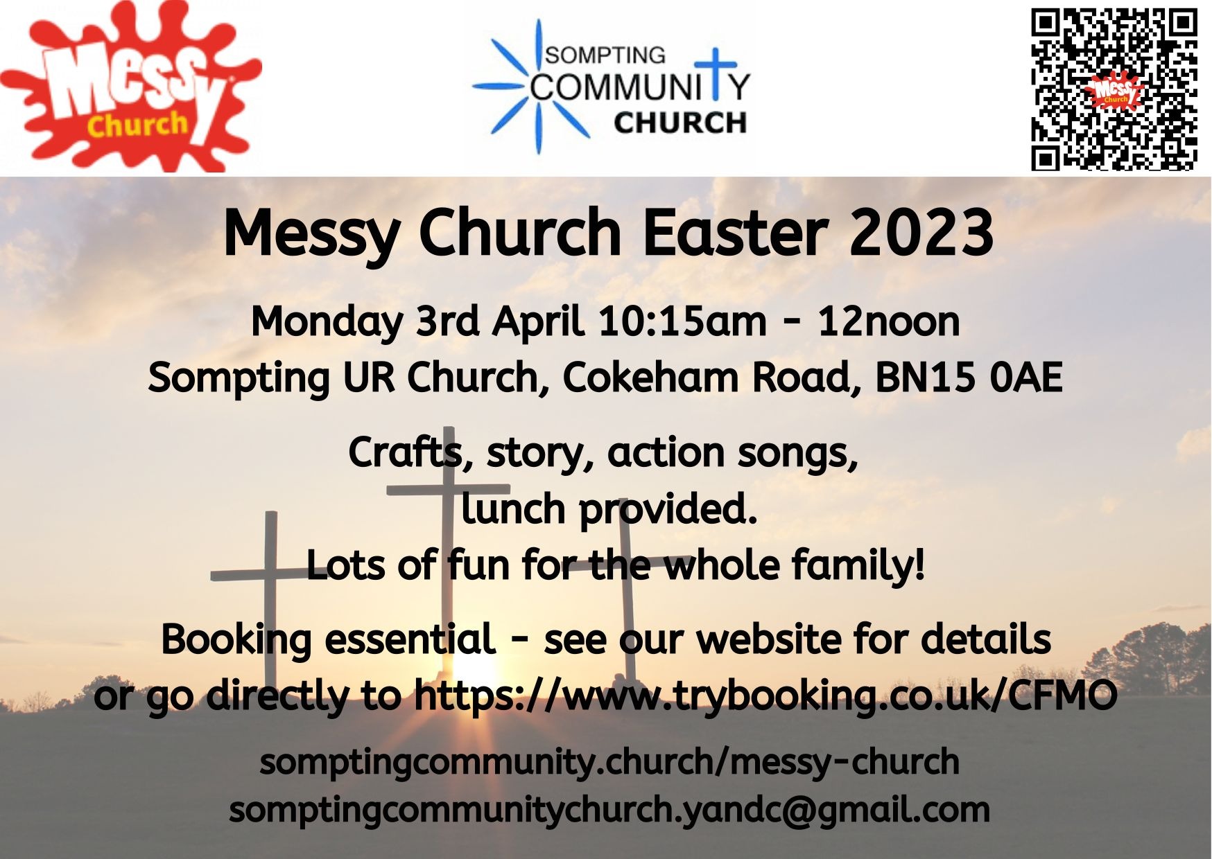 Messy Church Easter 2023 Tickets, SCC @ UR Church, Sompting | TryBooking United Kingdom
